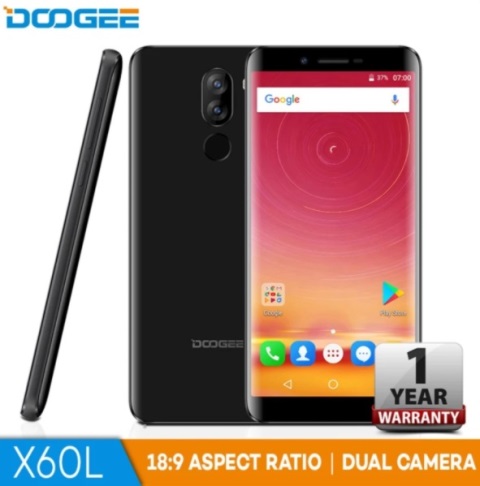 Doogee X60L Arrives in PH; 18:9 Screen, Dual Cameras for Only Php4,299