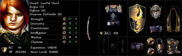 Best cRPGs: DWARVEN DEFENDER BUILD: with Rogue, Neverwinter Nights, NWN1