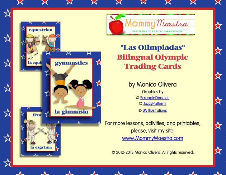 Mommy Maestra: Bilingual Olympic-Themed Cards {Printables}