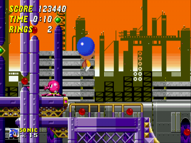 Passei de fase: Fases Sonic 2 - Oil Ocean Zone