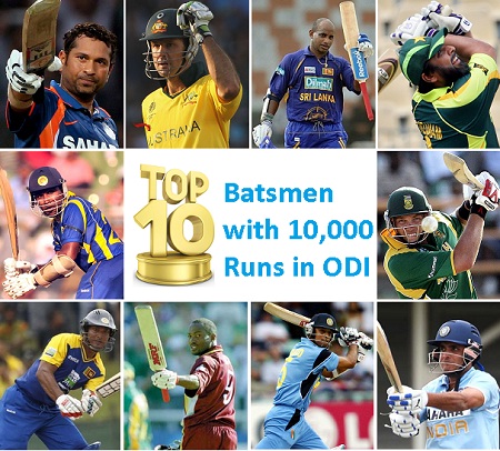 Cricket News: Top 10 Batsmen with 10,000 Runs in ODI