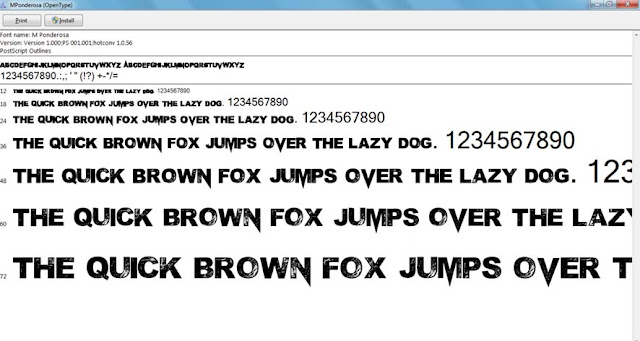 M Ponderosa Font Download Gratis