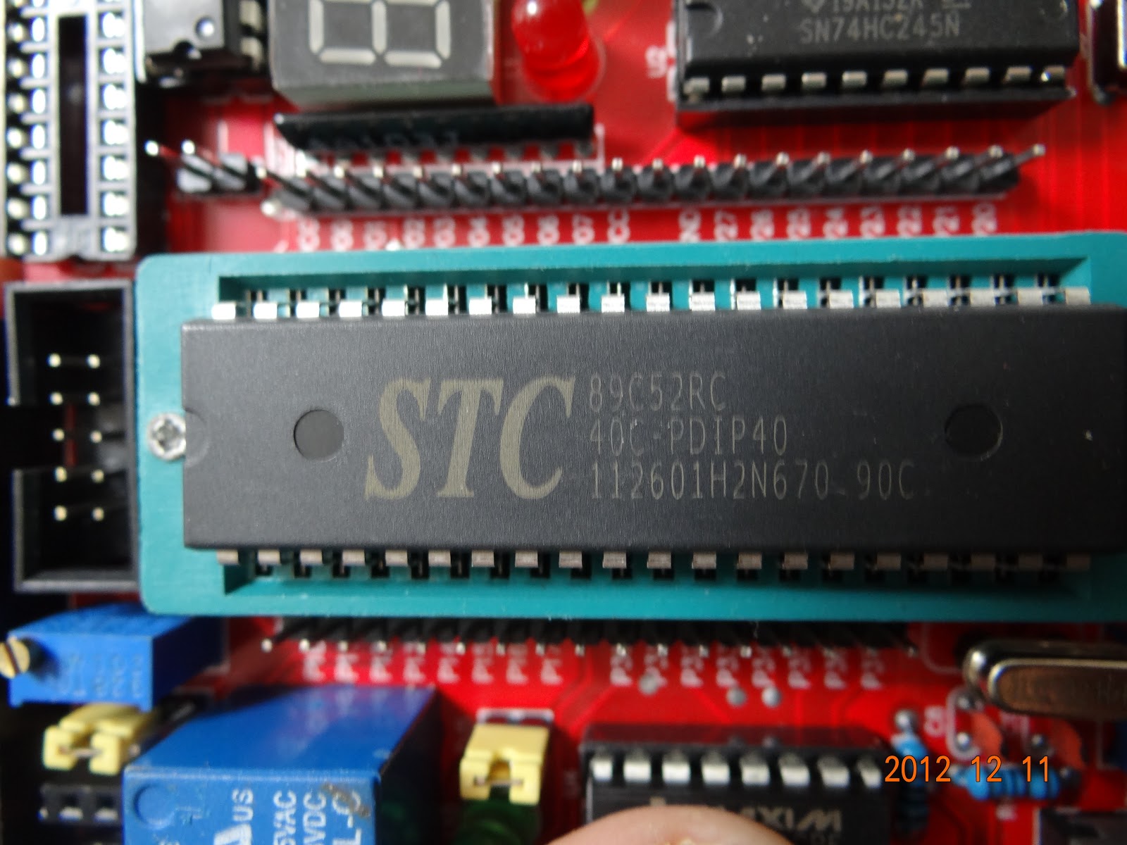 my adventures in electronics: Programming a STC (89C52) microcontroller