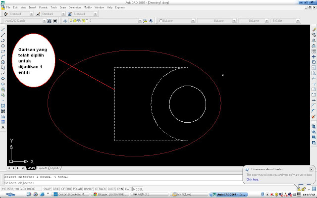 LUKISAN KEJURUTERAAN BERBANTU KOMPUTER (AUTOCAD): Melukis Objek Dengan ...
