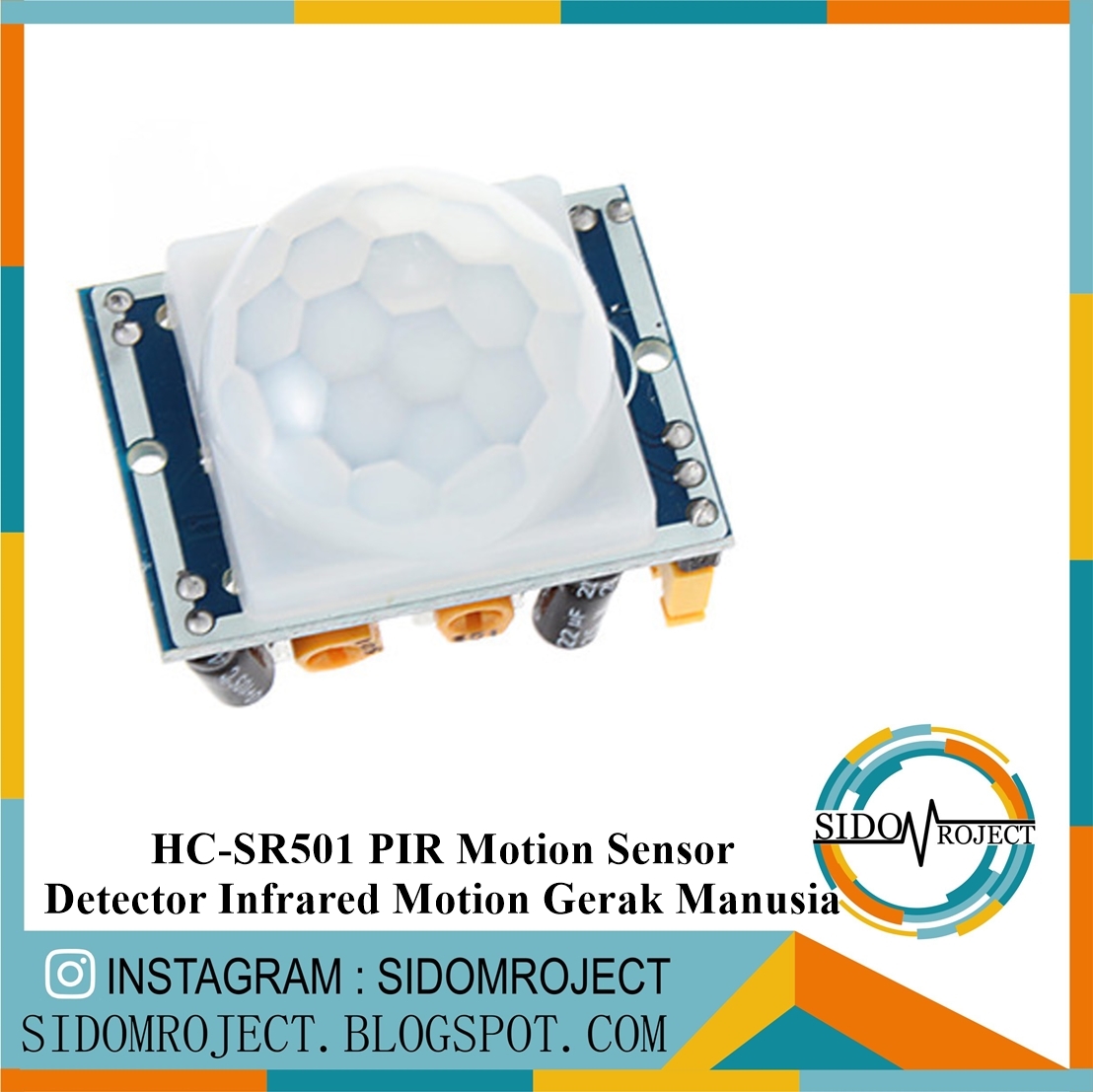 HC-SR501 PIR Motion Sensor Detector Infrared Motion Gerak Manusia 501 ...