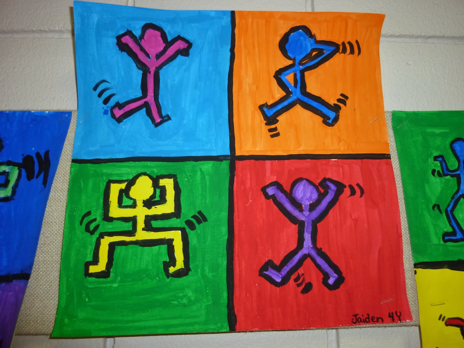 Mrs. Werner's Art Room: 4th Grade Keith Haring Figures