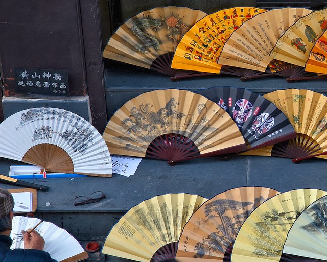 Marie's Pastiche: Chinese Fans {How to Make an Ornamental Fan}