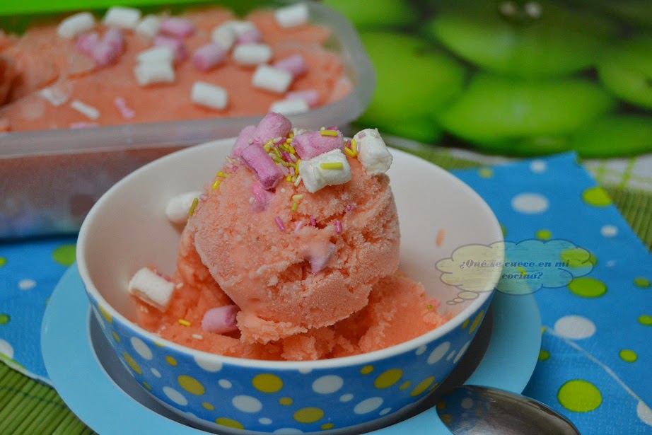 HELADO CON SABOR A CHUCHES elaborado con AZÚCAR INVERTIDO