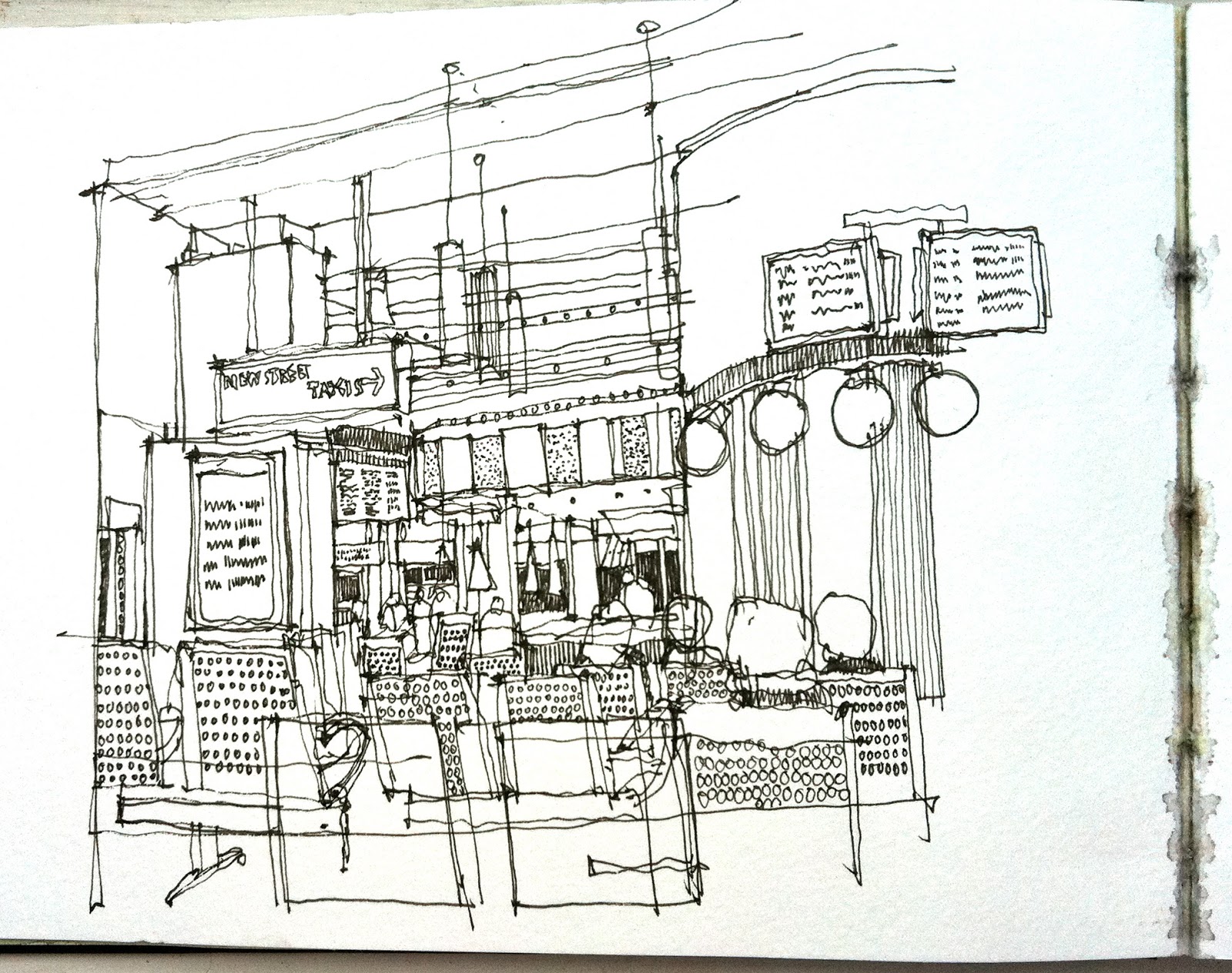 Simone Ridyard : Recent sketches of railway stations