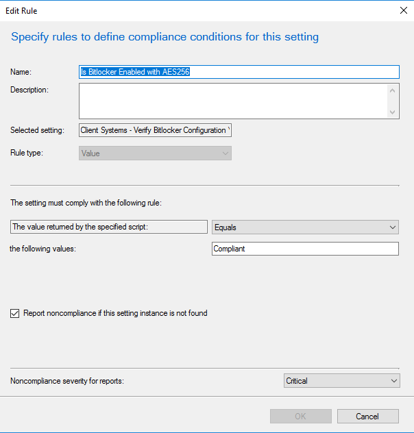 Sheps It Solutions Sccm Compliance Item Bitlocker Status