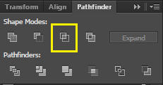 How to set the intersect tool to appear on the front screen adobe ...