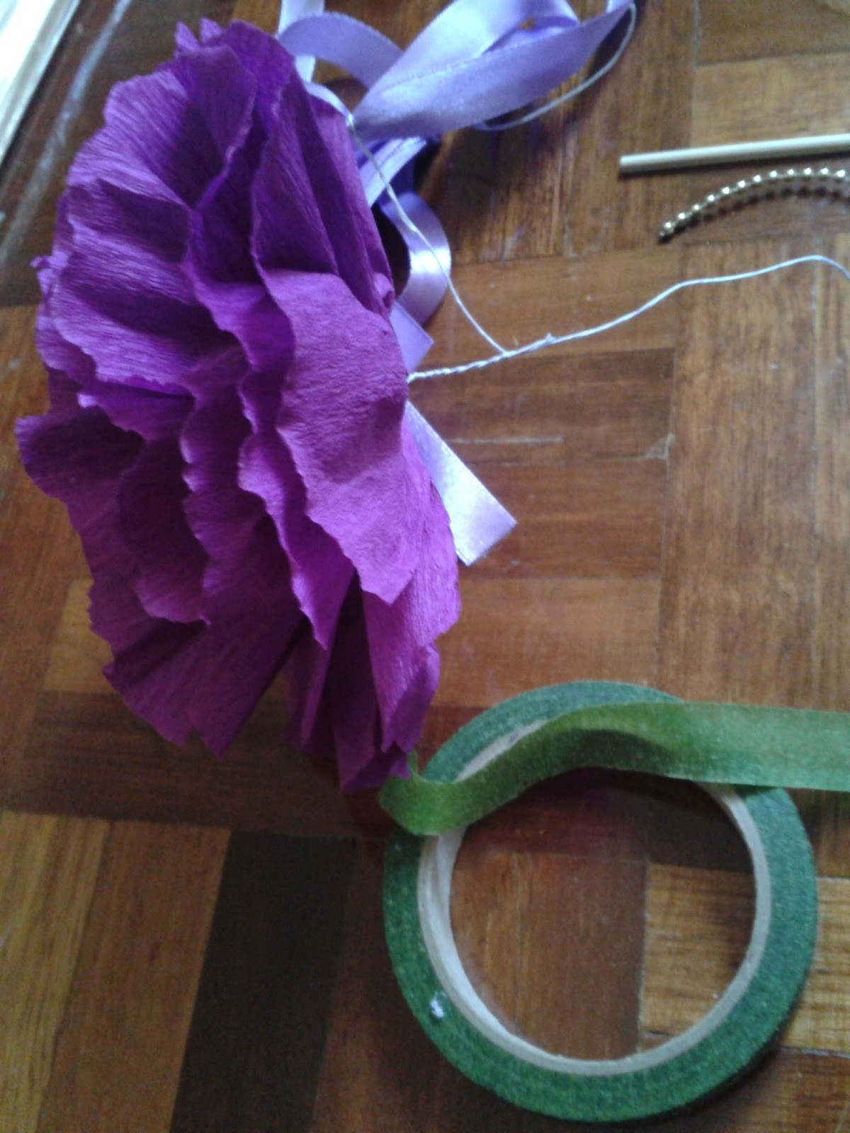 Wedding Diaries: DIY Bunga Telur Crepe: Part 4 (Style 2)