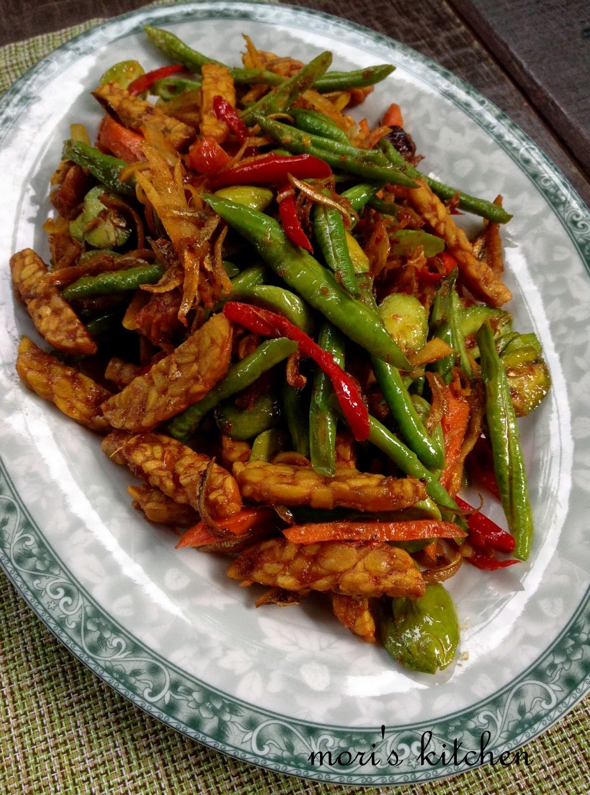 Mori's Kitchen: Sambal Goreng Sayur Kacang Panjang