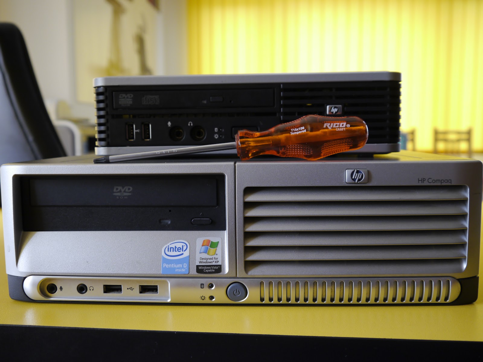 HP Compaq dc7800 USDT - истински компютър в невероятно малък корпус ...