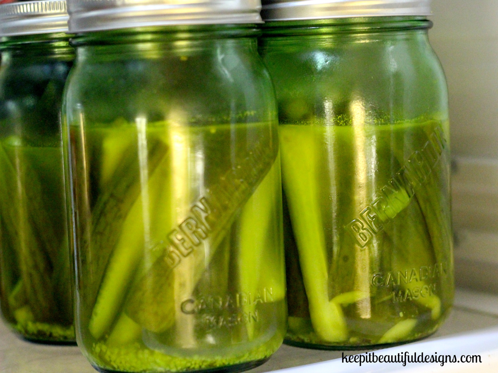 Keep it Beautiful Designs: Mason Jar Series: Homemade Pickles