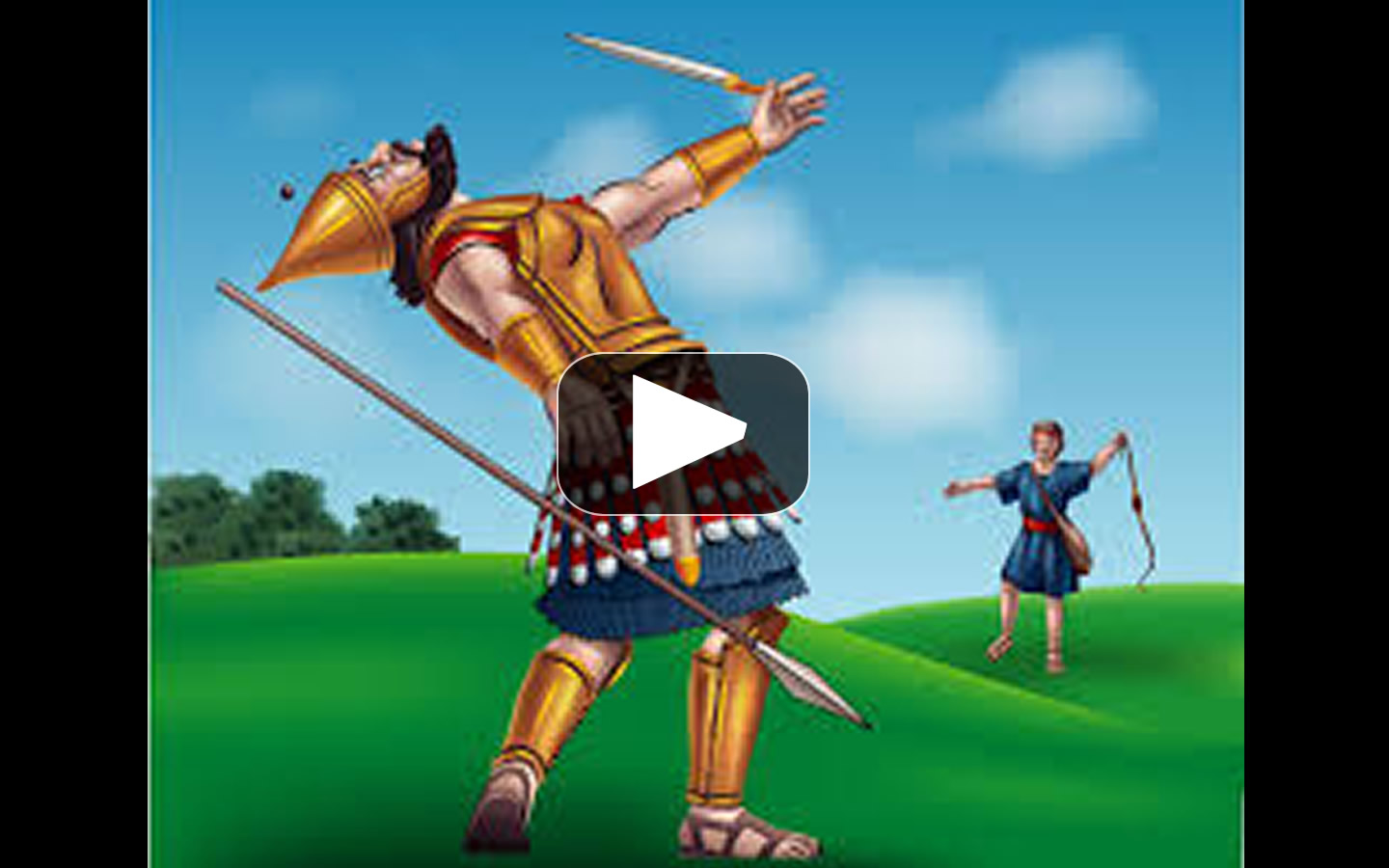 DAVID Y GOLIAT: PELICULA CRISTIANA PARA NIÑOS COMPLETA ~ Buenos Días...!!