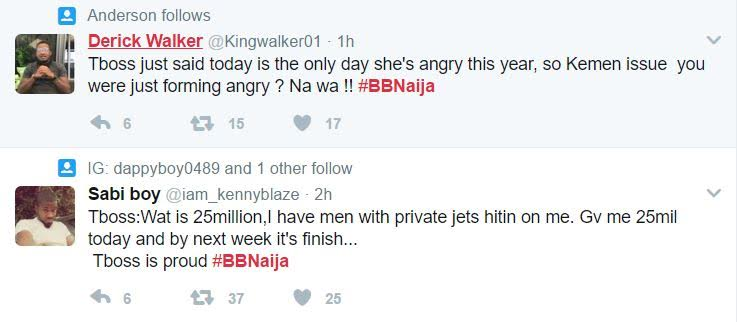 BBN: Watch the heated argument between TBoss & Bisola this morning