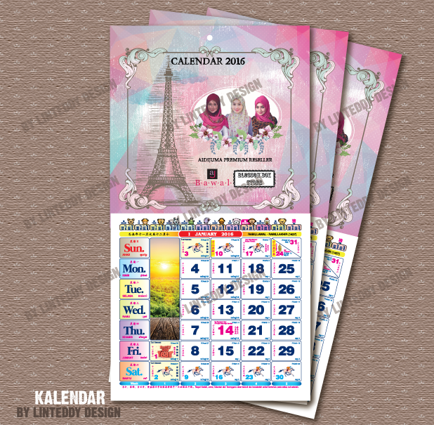 linTeddy Design: Order Kalendar Kuda 2016