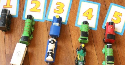 Counting Trains Preschool Math Activity | School Time Snippets