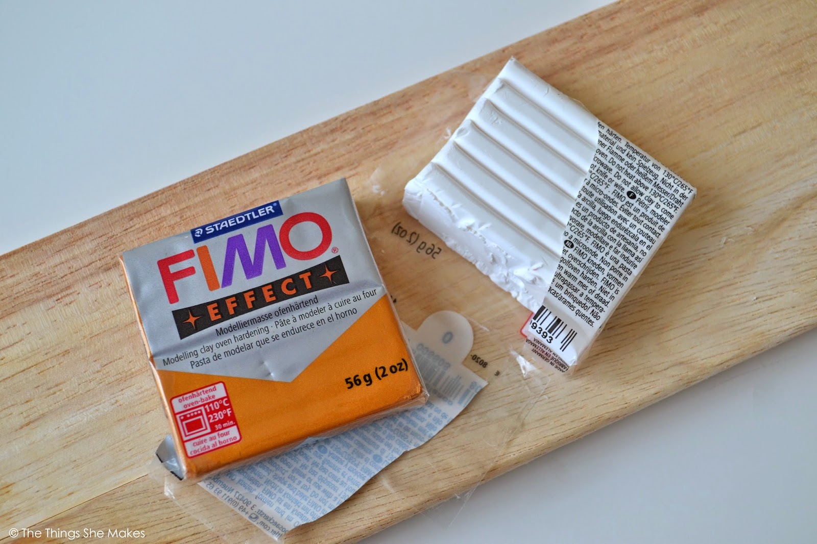 Experiments with Fimo: White and Gold Bowl | The Things She Makes