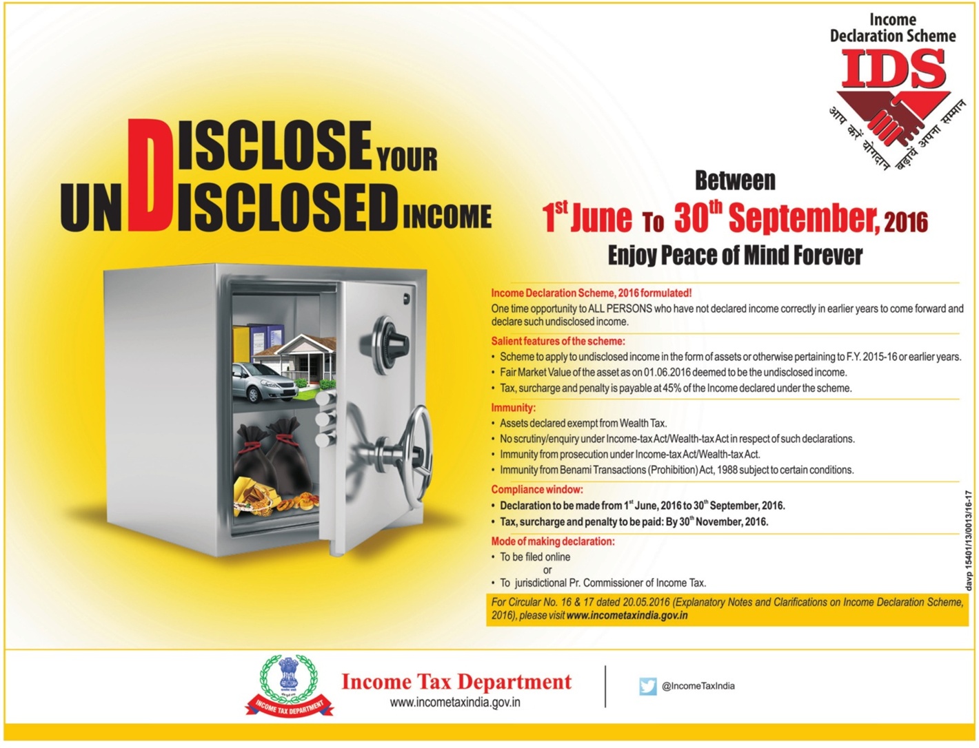 Twenty22-India on the move: Income Declaration Scheme