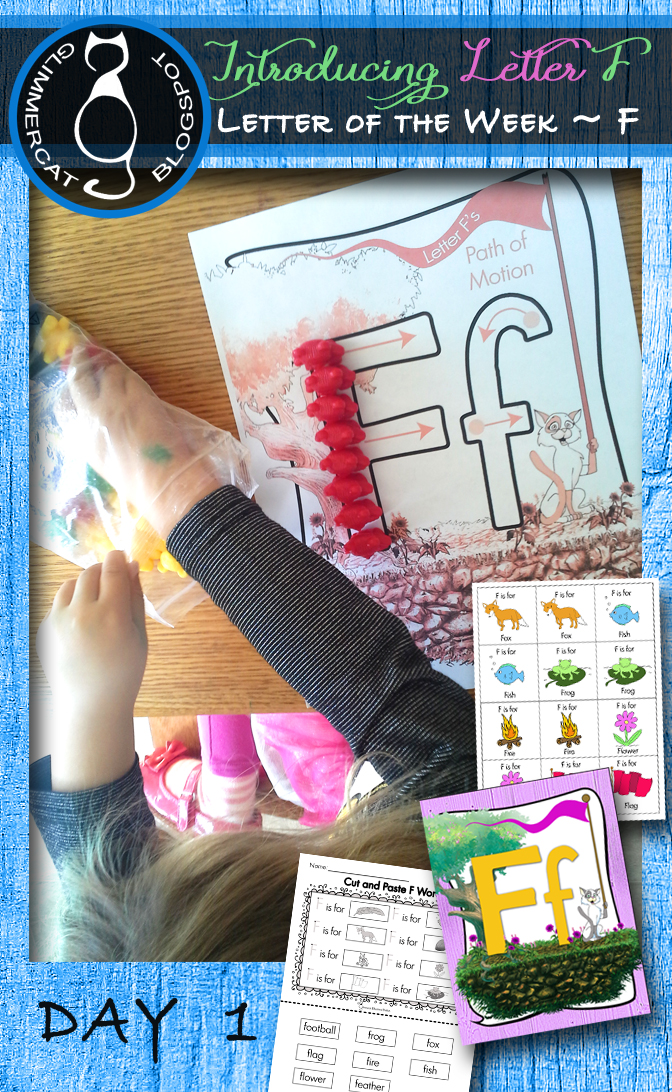 Glimmercat Education: Introducing Letter F