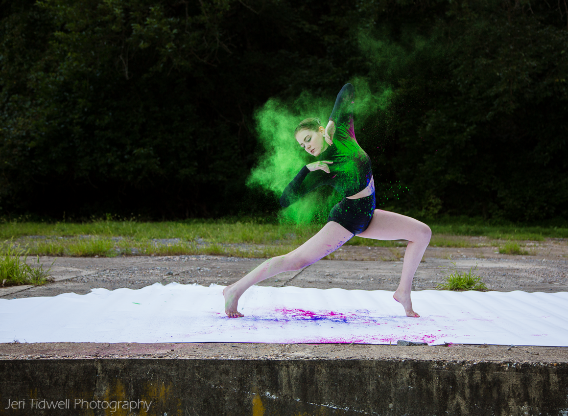 Jeri Tidwell Photography: Colored Powder Dance photo session. Dancer ...