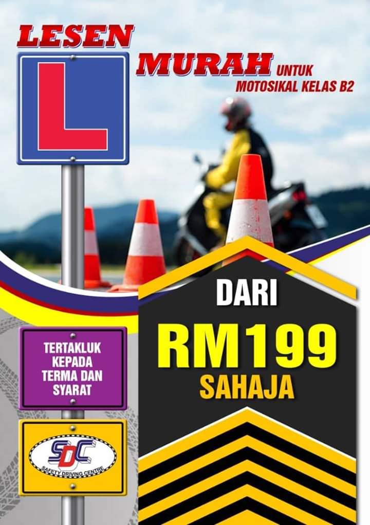 LESEN MOTOSIKAL B2 TERLAJAK MURAH!