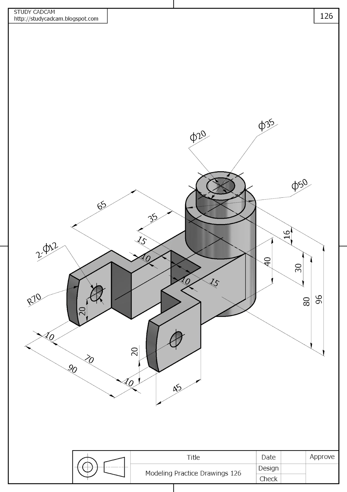 OpenSCAD Snippet Pad: Cad Exercises - Doo-ha