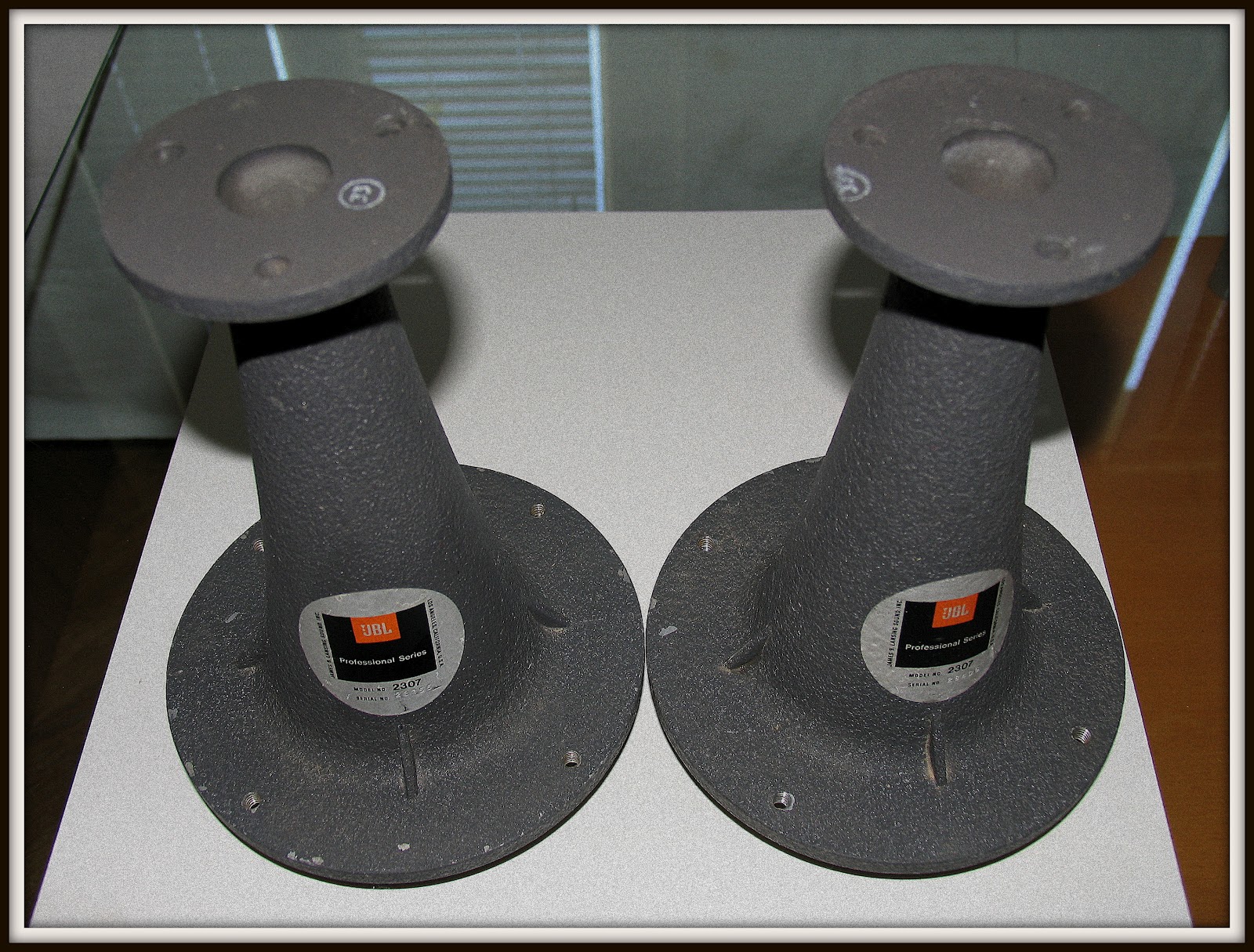 jbl stereotype: JBL 2307 PAIR SHORT HORNS FITS 4341 4343 4345