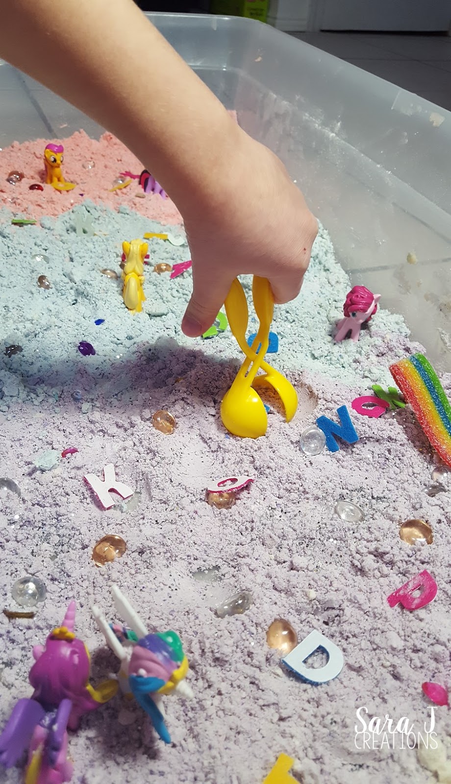 Unicorn Sensory Bin | Sara J Creations
