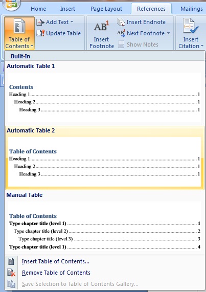 MEMBUAT DAFTAR ISI SECARA OTOMATIS DI MICROSOFT WORD