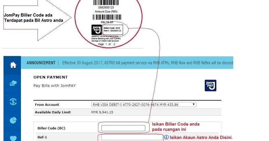 astro jompay biller code - MayataroMontoya