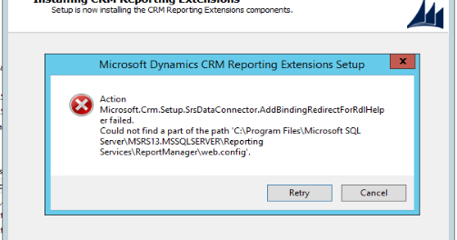 One Byte at a Time: Issue Installing CRM 2016 SRS Data Connector with SQL 2016