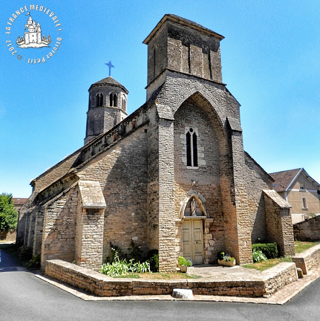 LA FRANCE MEDIEVALE: SAINT-ALBAIN (71) - Eglise Saint-Albain (XIIIe siècle)