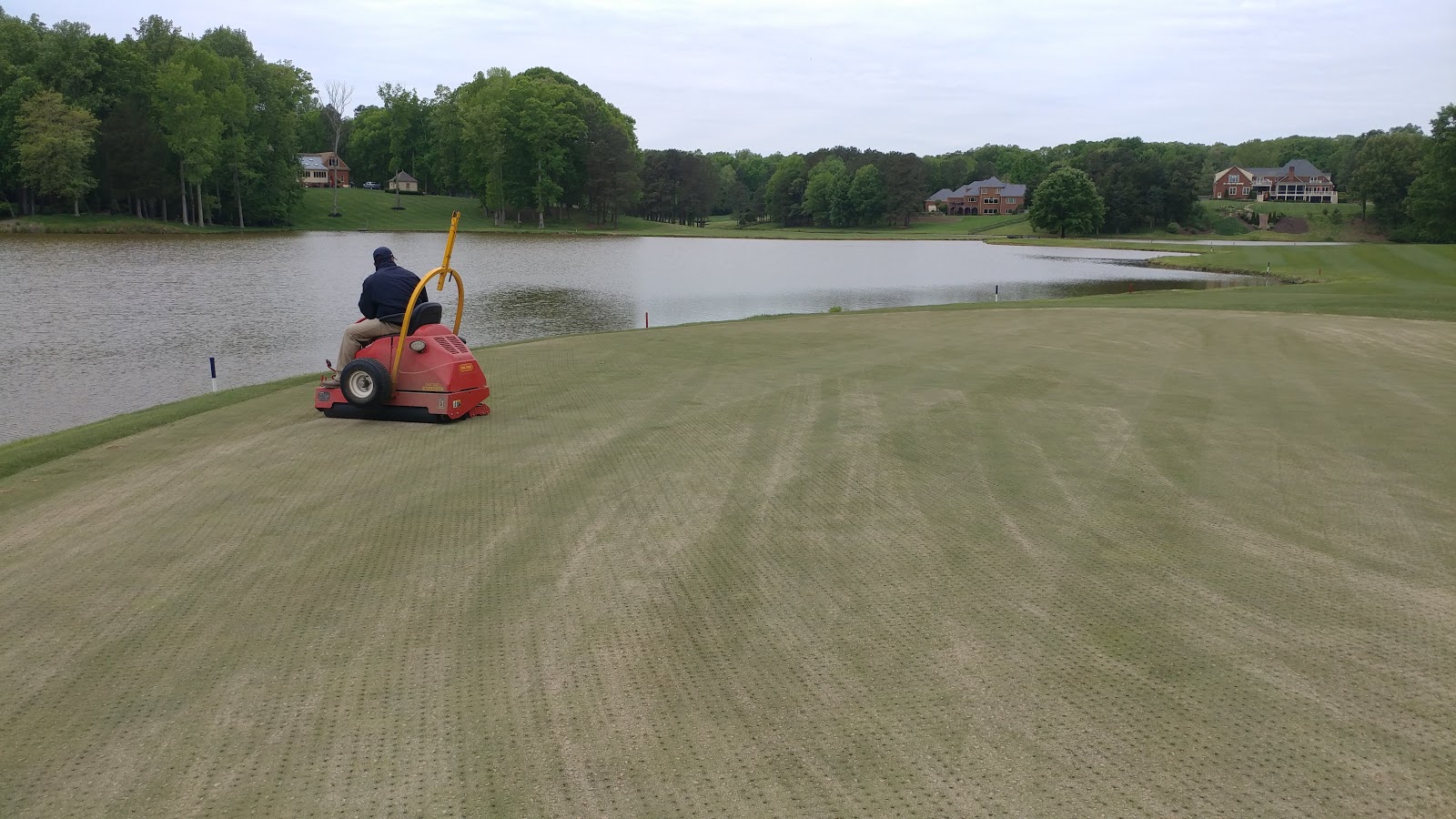 Sabot greens aeration and some updated Golf Course Care guidelines