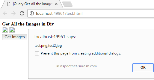 Jquery Get All Images Img Src In Div With Example Asp Net C Net Vb