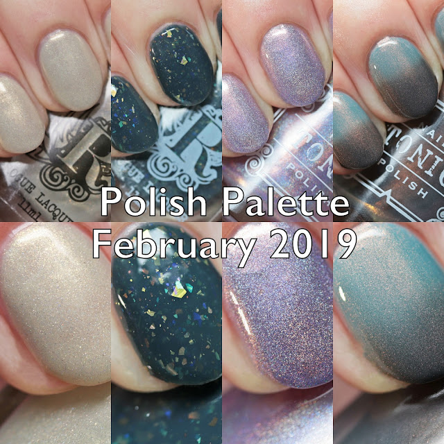 The Polished Hippy: Polish Palette February 2019 Swatches and Review