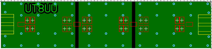 HamStudio UT8UU: Chebyshev BPF. PCB design #2.