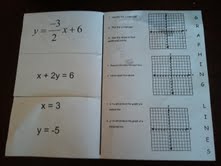 Math Tales from the Spring: Graphing Linear Equations Foldable