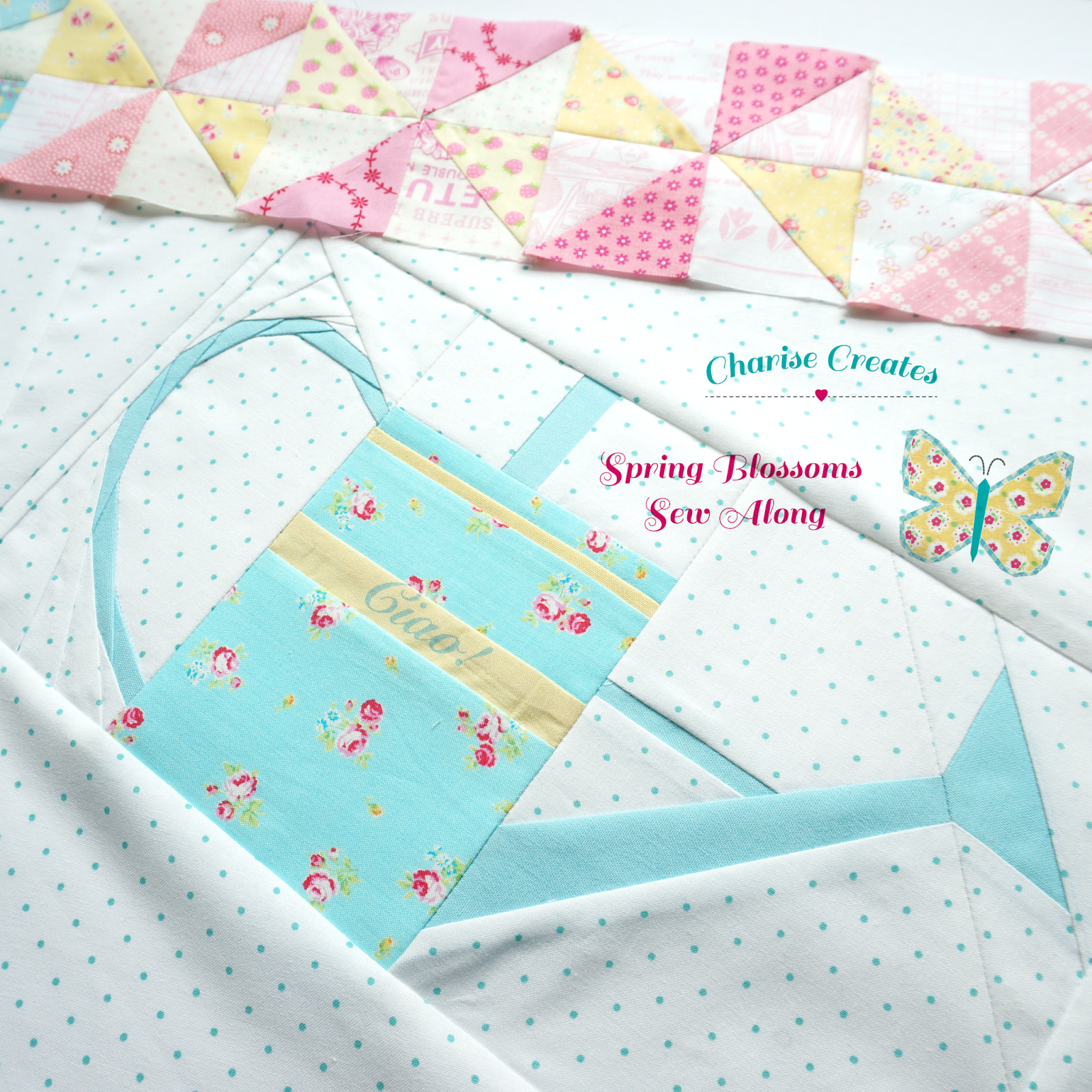 Charise Creates: Spring Blossoms Sew Along ~ Week 7, Quilt Assembly