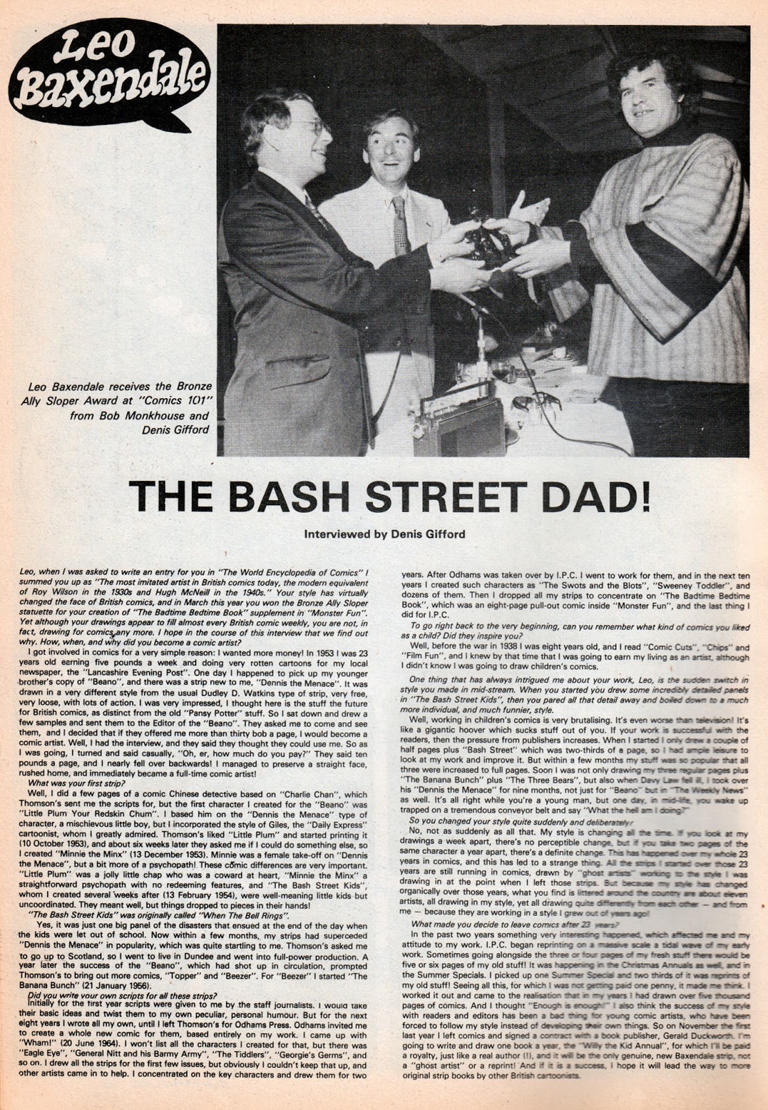 BLIMEY! The Blog of British Comics: Leo Baxendale 1930 - 2017
