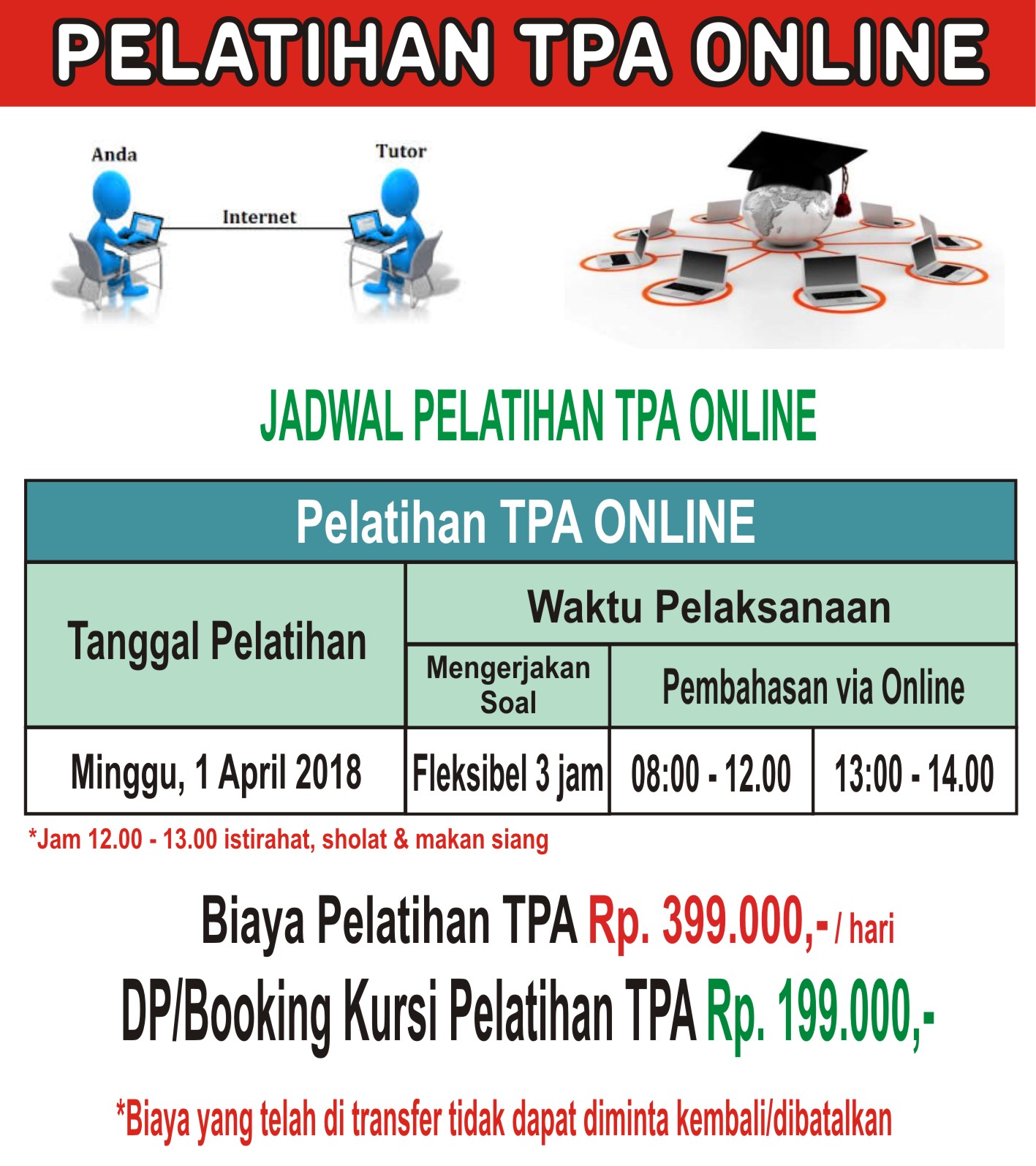 Pelatihan TPA Online: Maret 2018