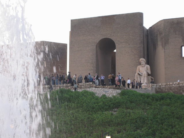 kurdistanart: Fountain in front of the citadel's main gate ~ Erbil ...