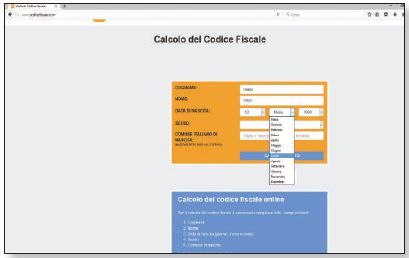 Come calcolare il codice fiscale su internet