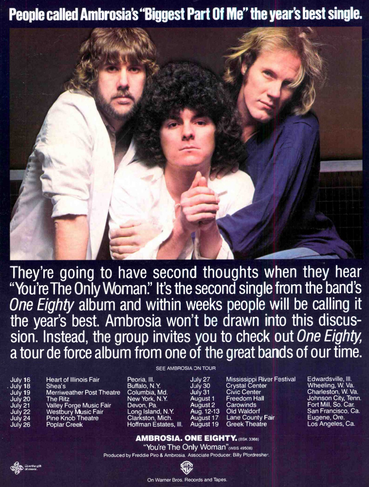 The CD Project: Ambrosia - One Eighty (1980)