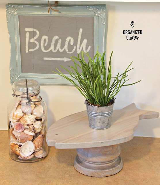 Thrift Shop Fish Cutting Board Repurpose - Organized Clutter