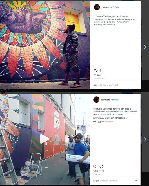 Desert Triangle Print Carpeta: Mexic-Arte Mural -- Los Dos and Jellyfish