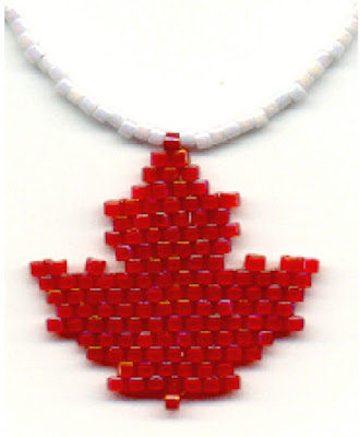Bead Patterns and Ideas : Maple Leaf Pattern and basic Brick Stitch ...