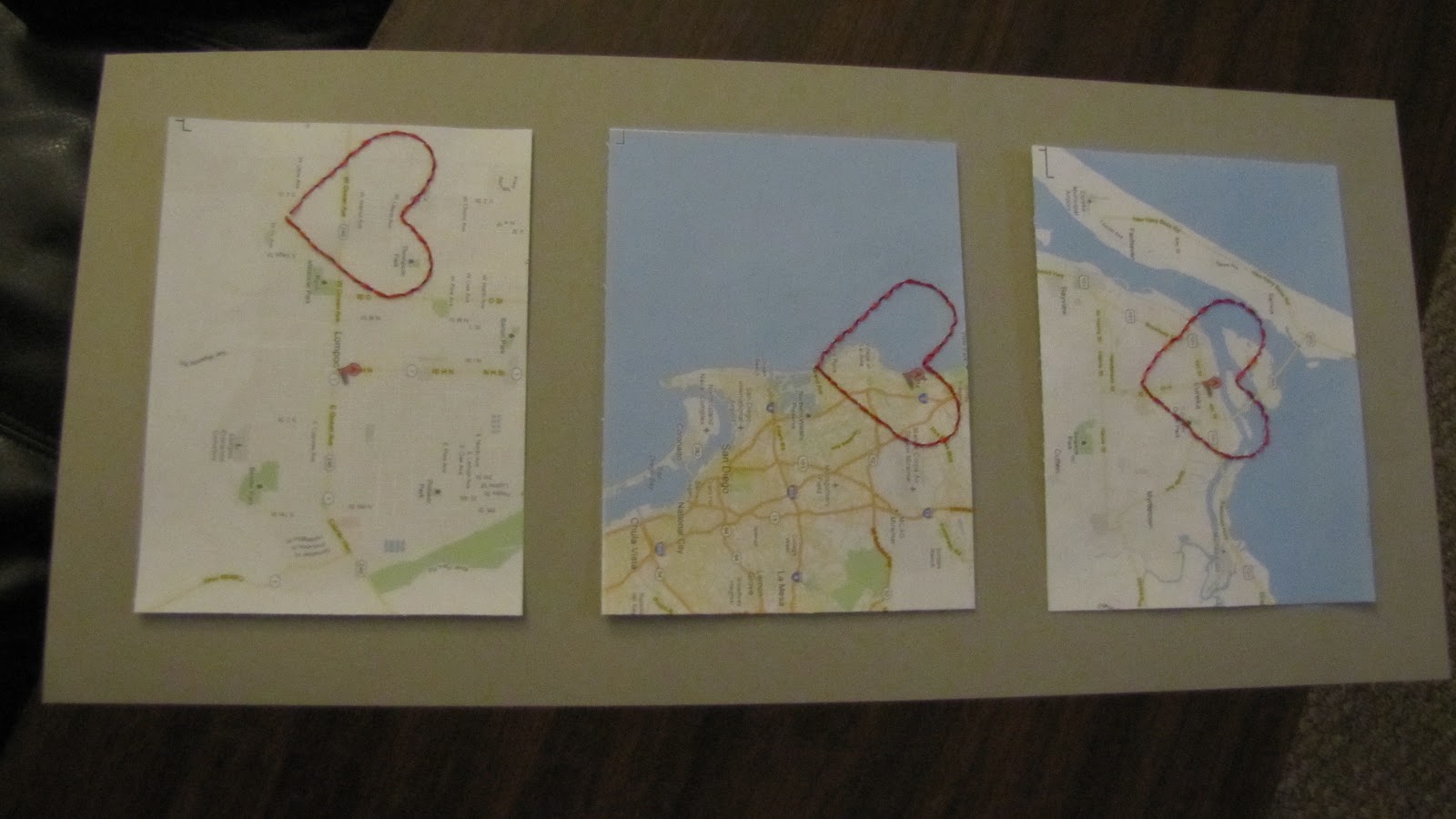 Adventures in DIY: Love *Heart* Map Frame